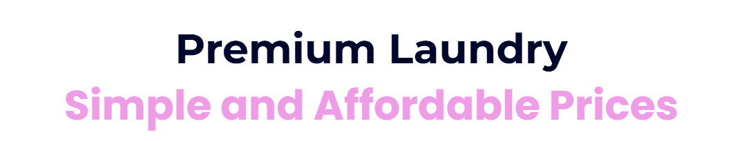 Pricing Laundry Dash WASH DRY FOLD